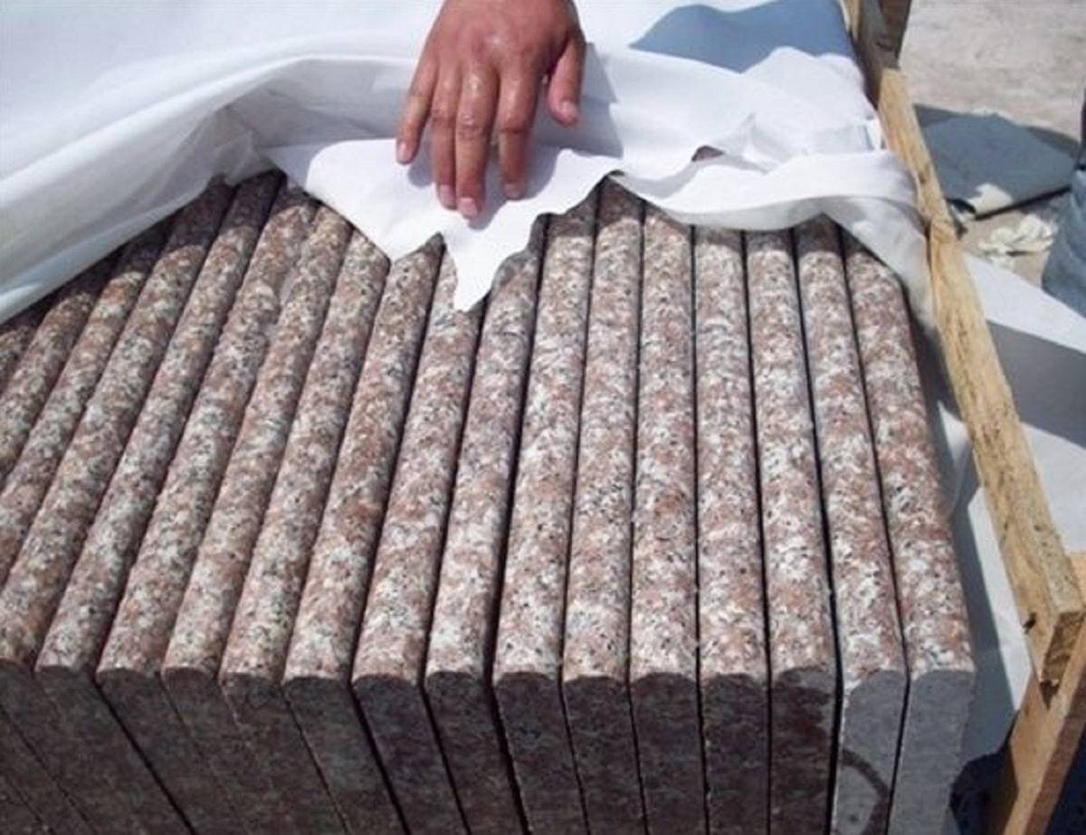 Rose Pink Granite Bullnose Coping & Steps Paving Slabs - Patio Paving