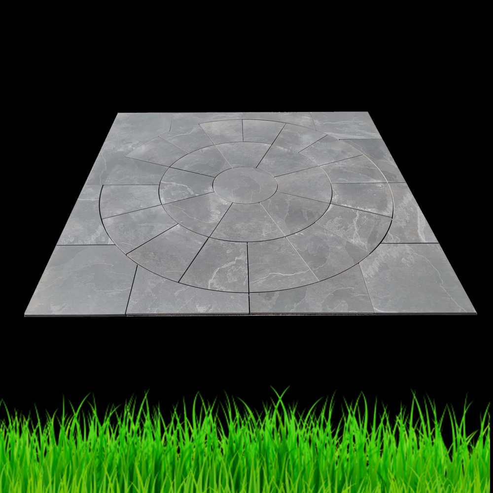Porcelain Circle 2.70m With Sq Kit – Petra Slate Anthracite